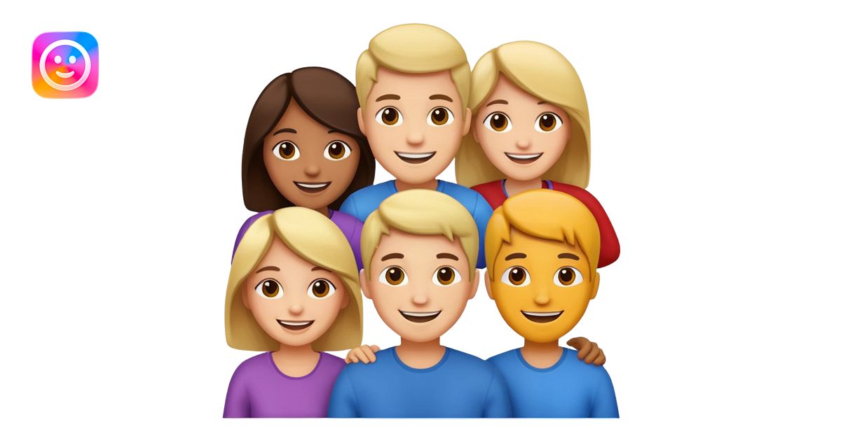 diverse people working together, joyful emoji | AI Emoji Generator