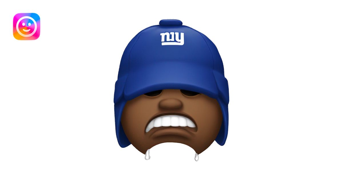 Ny giants crying emoji | AI Emoji Generator