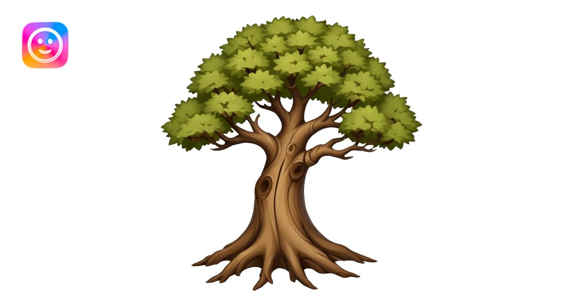 Hanging tree emoji | AI Emoji Generator