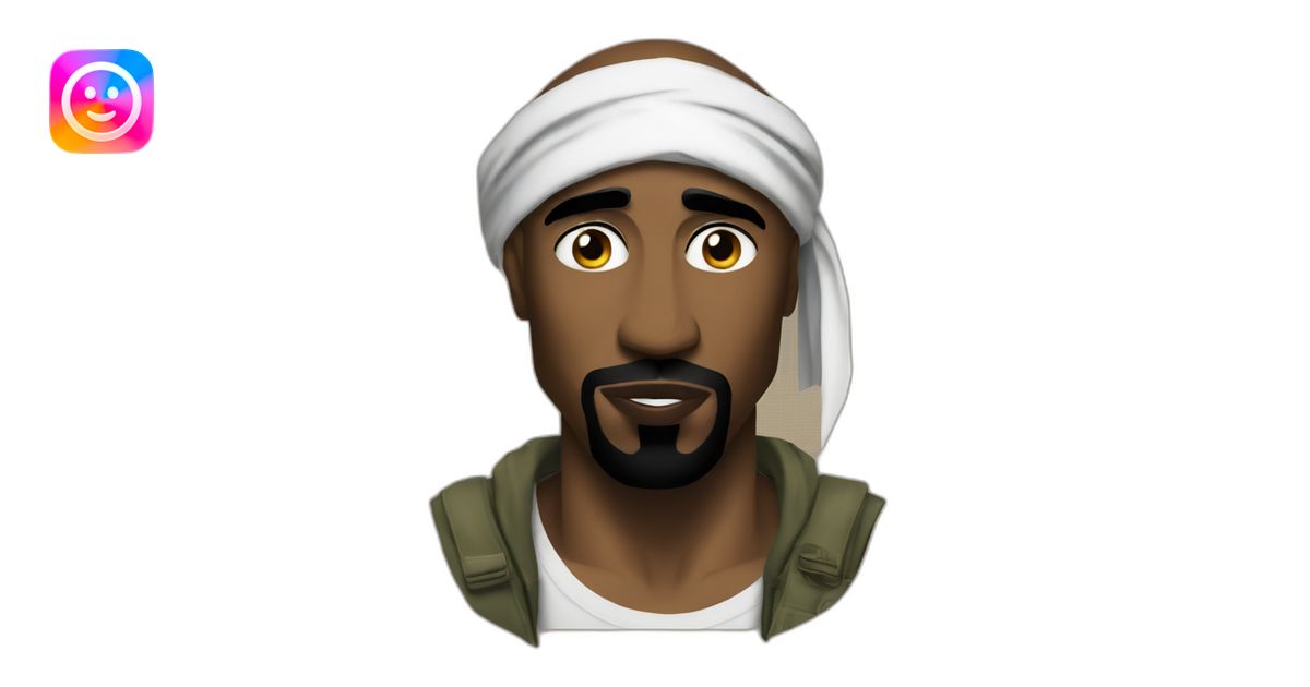 Tupac & Ben laden emoji | AI Emoji Generator