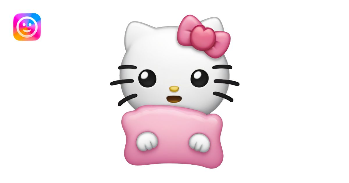 Hello kitty crying emoji | AI Emoji Generator