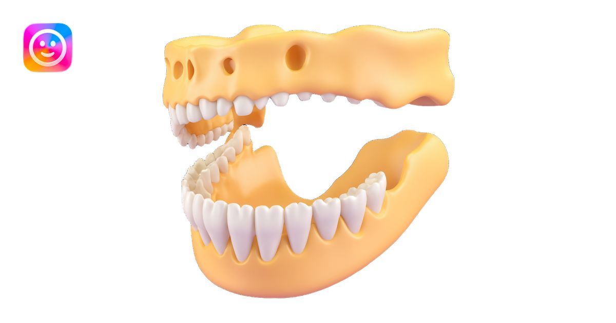 A 3D model of a human jawbone in a realistic style, highlighting the ...