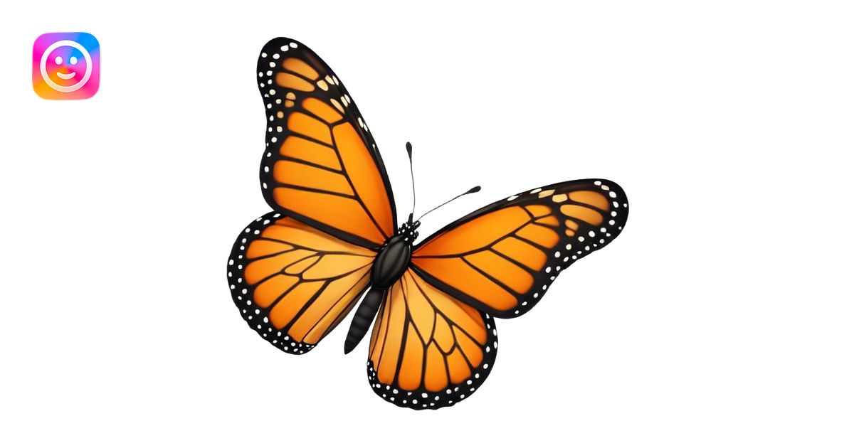 monarch butterfly emoji | AI Emoji Generator