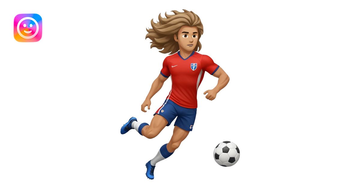 Long Haired Football Players, Footballer with flowing hair in jersey ...