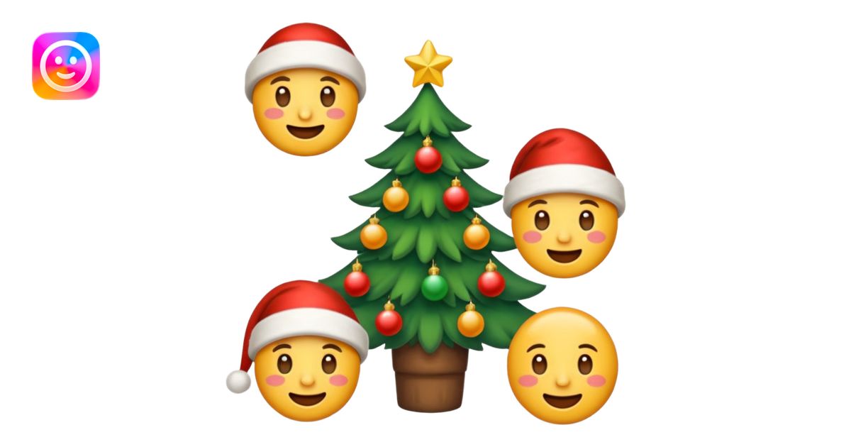 voglio delle emoji vintage di natale emoji | AI Emoji Generator