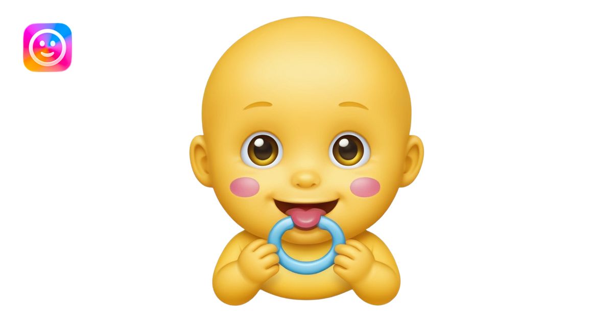 emoticon baby with sucker emoji | AI Emoji Generator
