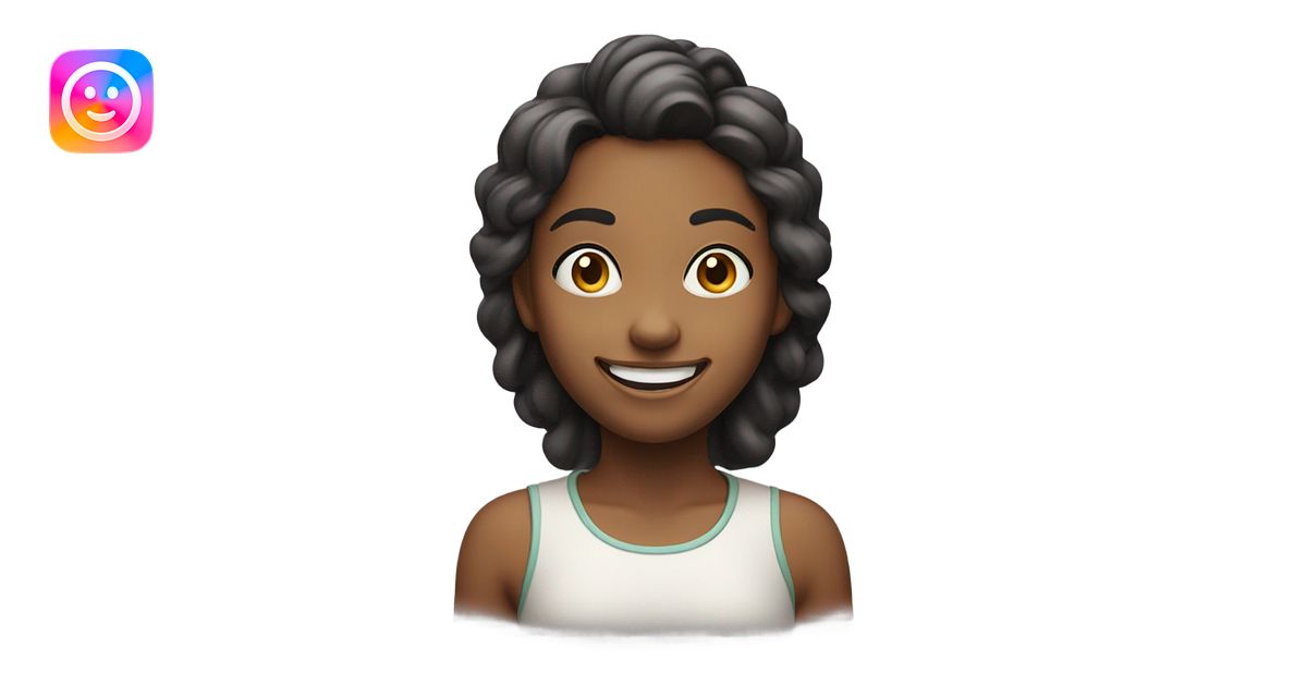 Loging face girl emoji | AI Emoji Generator