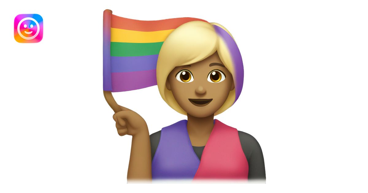 Lesbian Pride Flag emoji | AI Emoji Generator