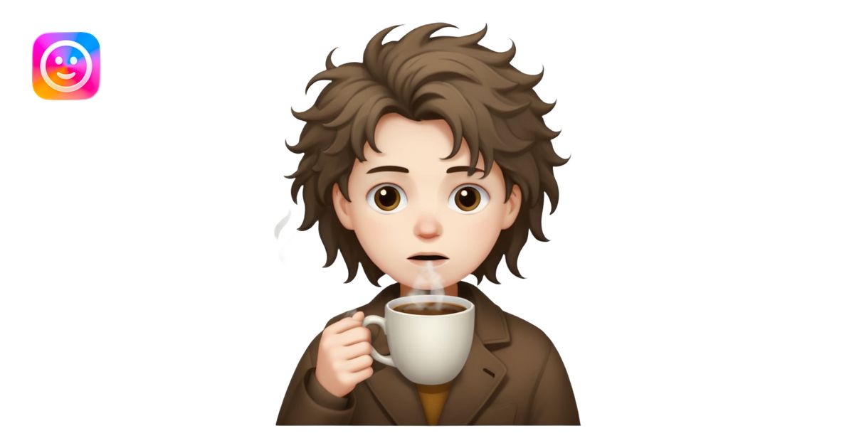 dying but still need coffee emoji | AI Emoji Generator