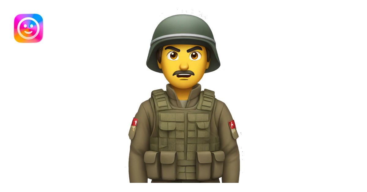 angry Turkish soldier emoji | AI Emoji Generator