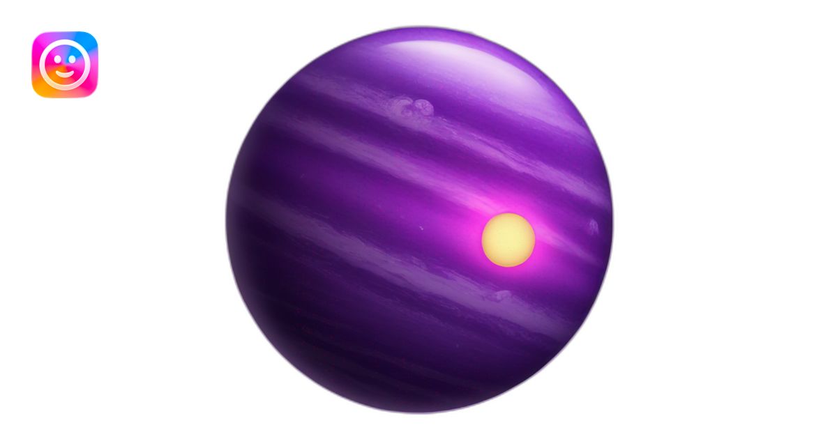 purple planet solar system emoji | AI Emoji Generator
