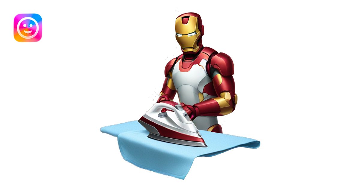 ironman ironing clothes emoji | AI Emoji Generator
