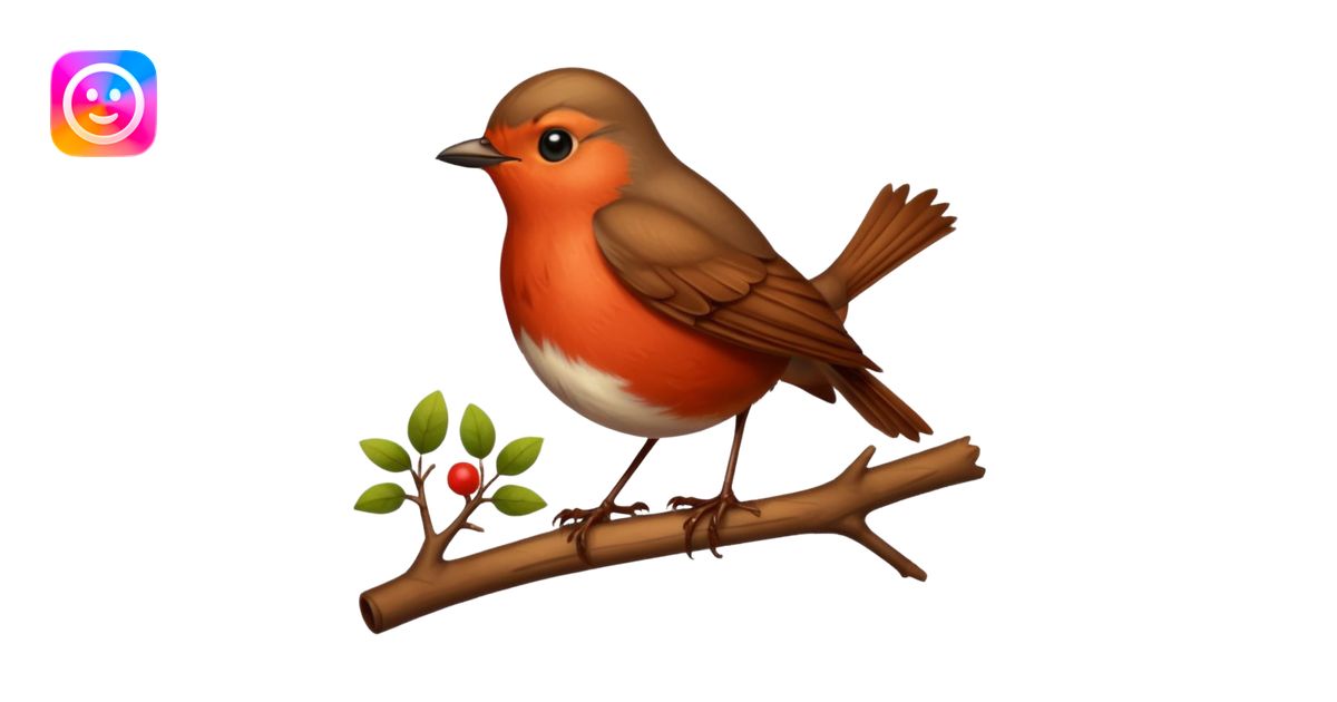 Robin bird emoji | AI Emoji Generator