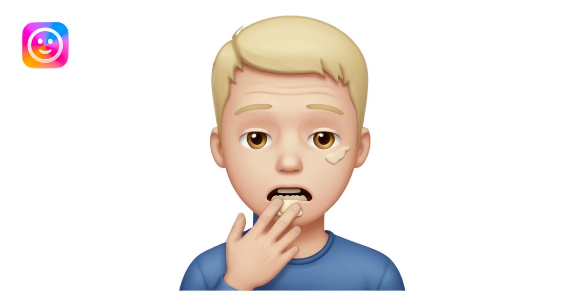 Man choking himself emoji | AI Emoji Generator