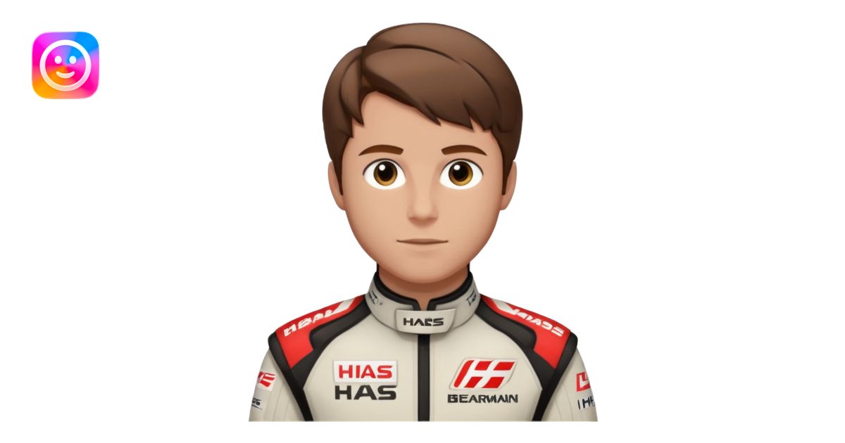 The Formula 1 Driver Oliver Bearman (brown to the front styled hair)in ...