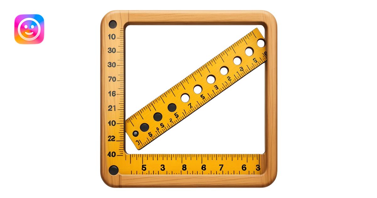Measure ruler emoji | AI Emoji Generator