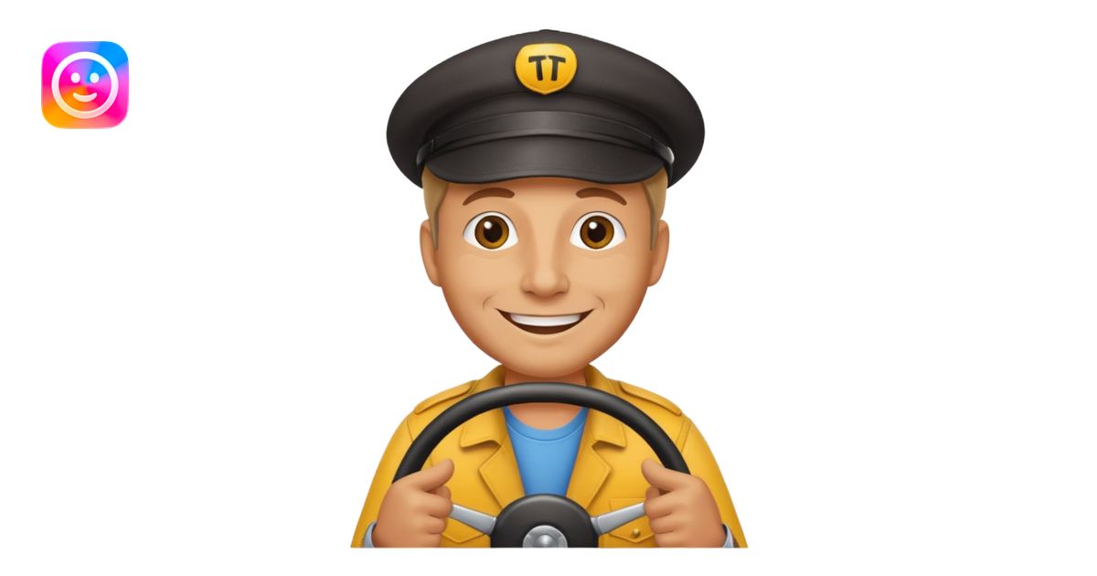 Taxi driver emoji | AI Emoji Generator