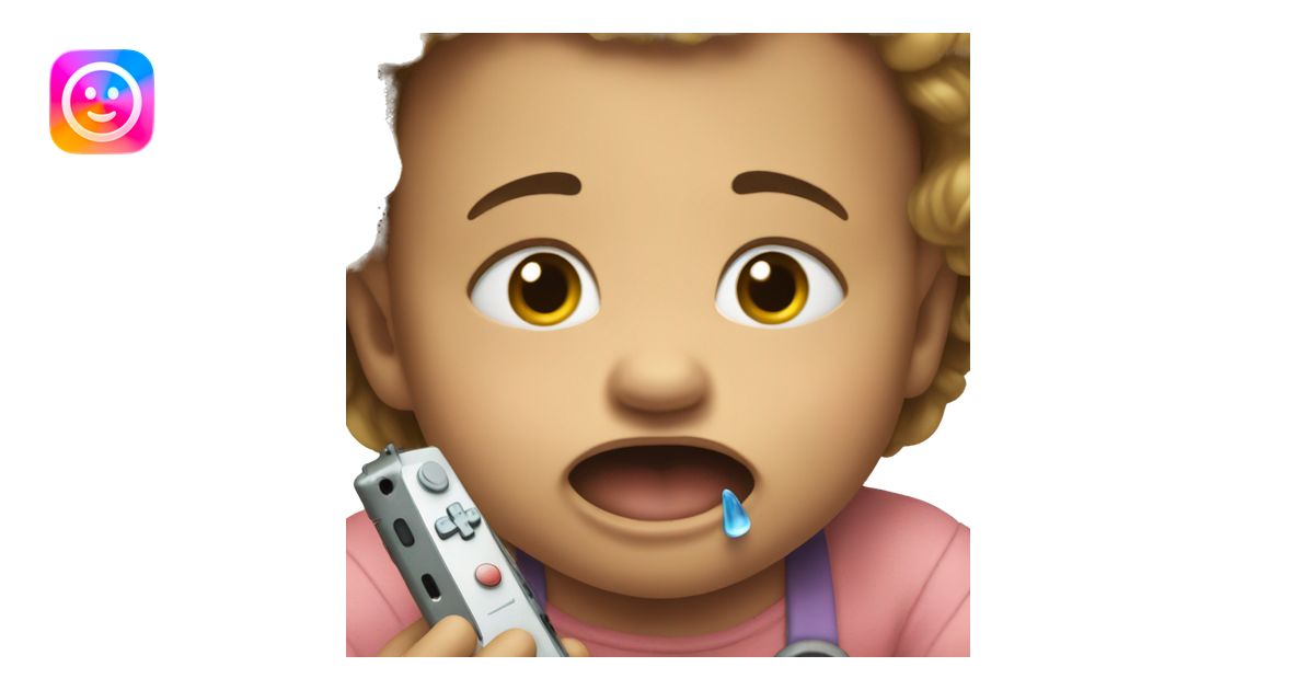 crying baby with nintendo emoji | AI Emoji Generator