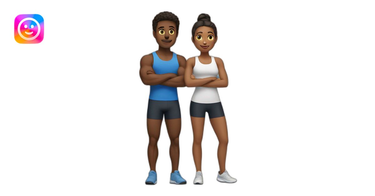 couple training together emoji | AI Emoji Generator