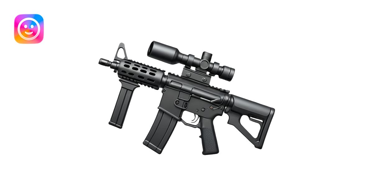 ar 15 with gun spray emoji | AI Emoji Generator