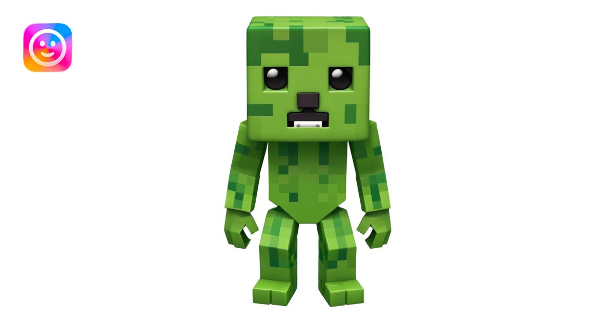 Minecraft creeper creature with sinister crooked looking and is creepy ...