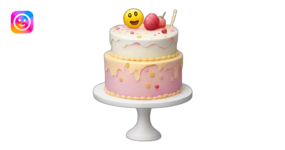 Happy birth cake emoji | AI Emoji Generator