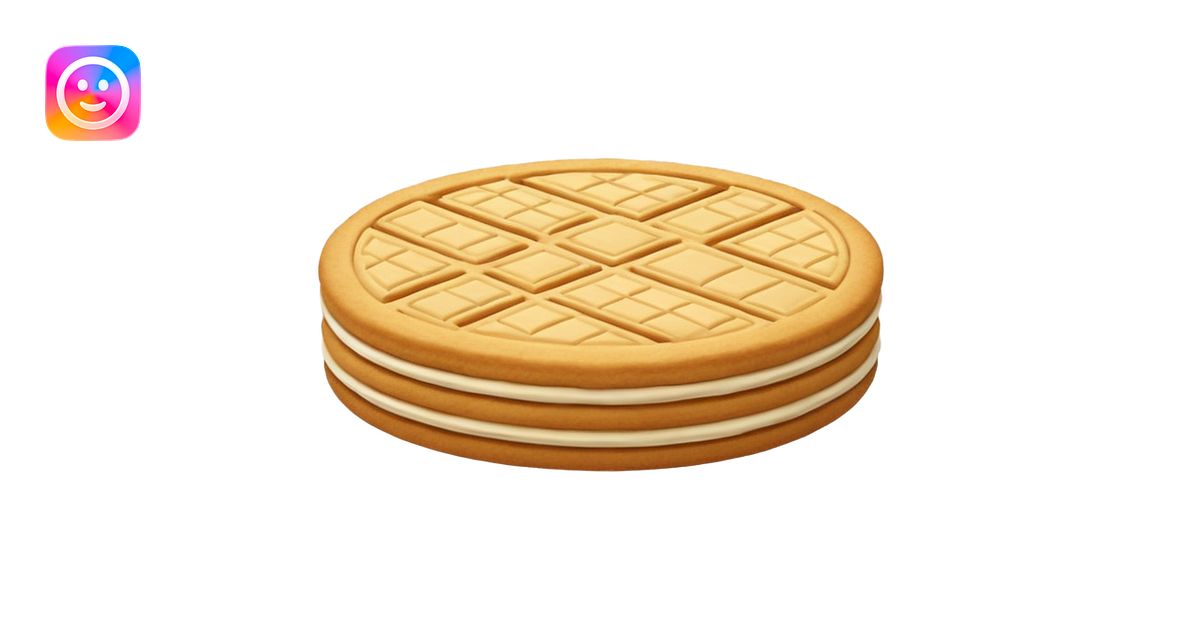Vanilla wafer cookie emoji | AI Emoji Generator