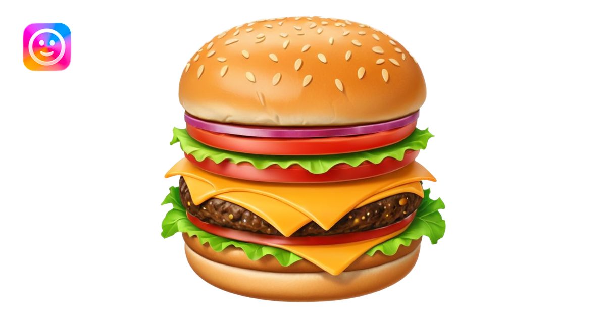Big Burger emoji | AI Emoji Generator