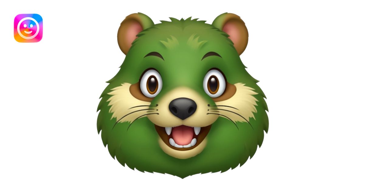 I want it to be a green gopher emoji | AI Emoji Generator