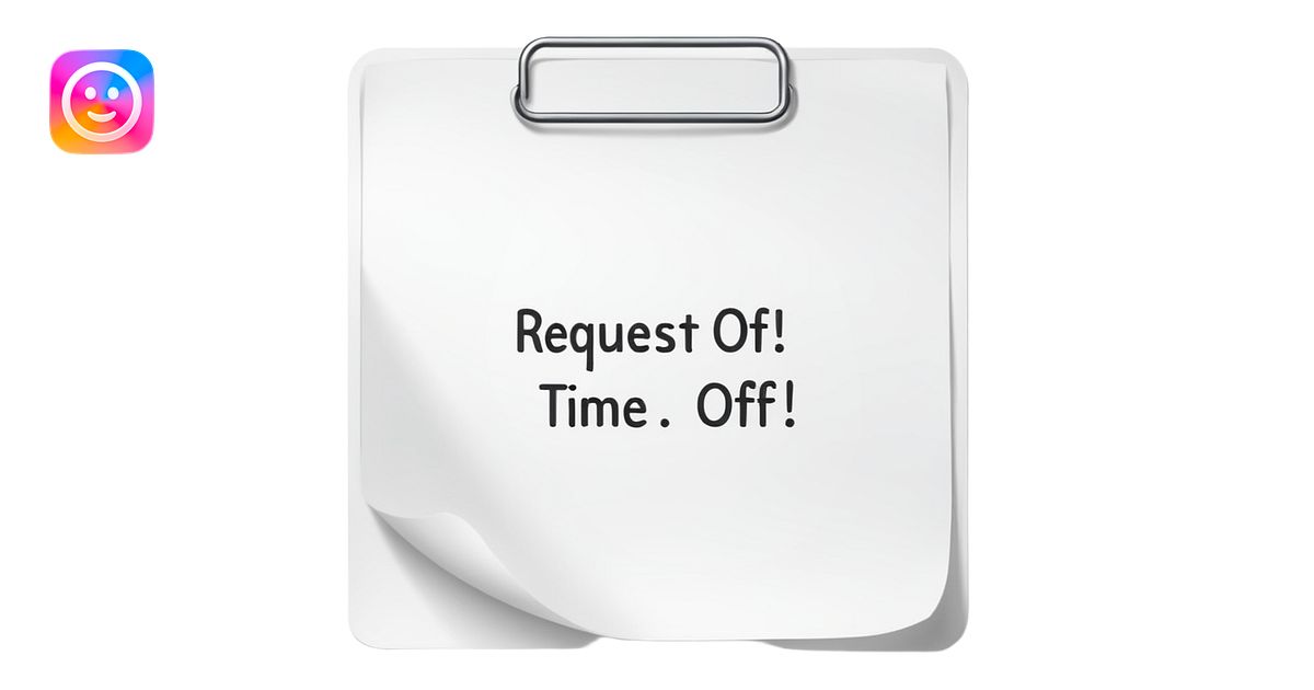 Request time off emoji | AI Emoji Generator
