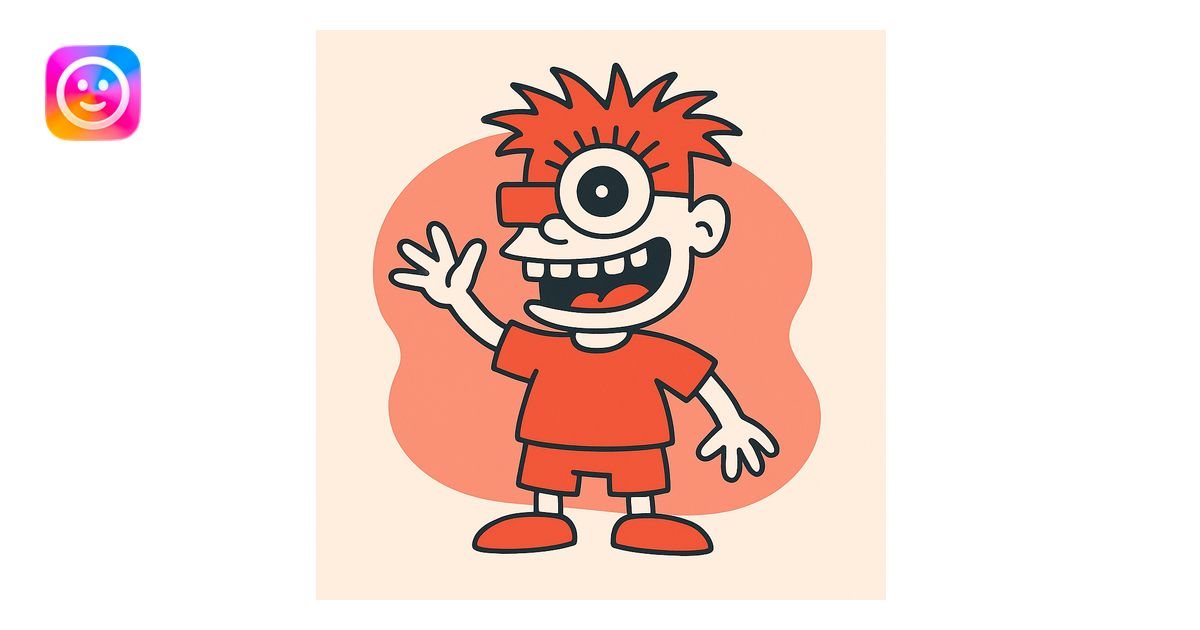 Klasky csupo illustration | AI Emoji Generator