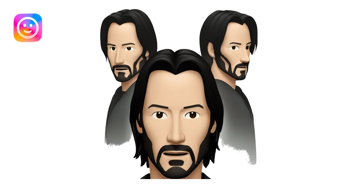 Neo matrix keanu reeves emoji | AI Emoji Generator