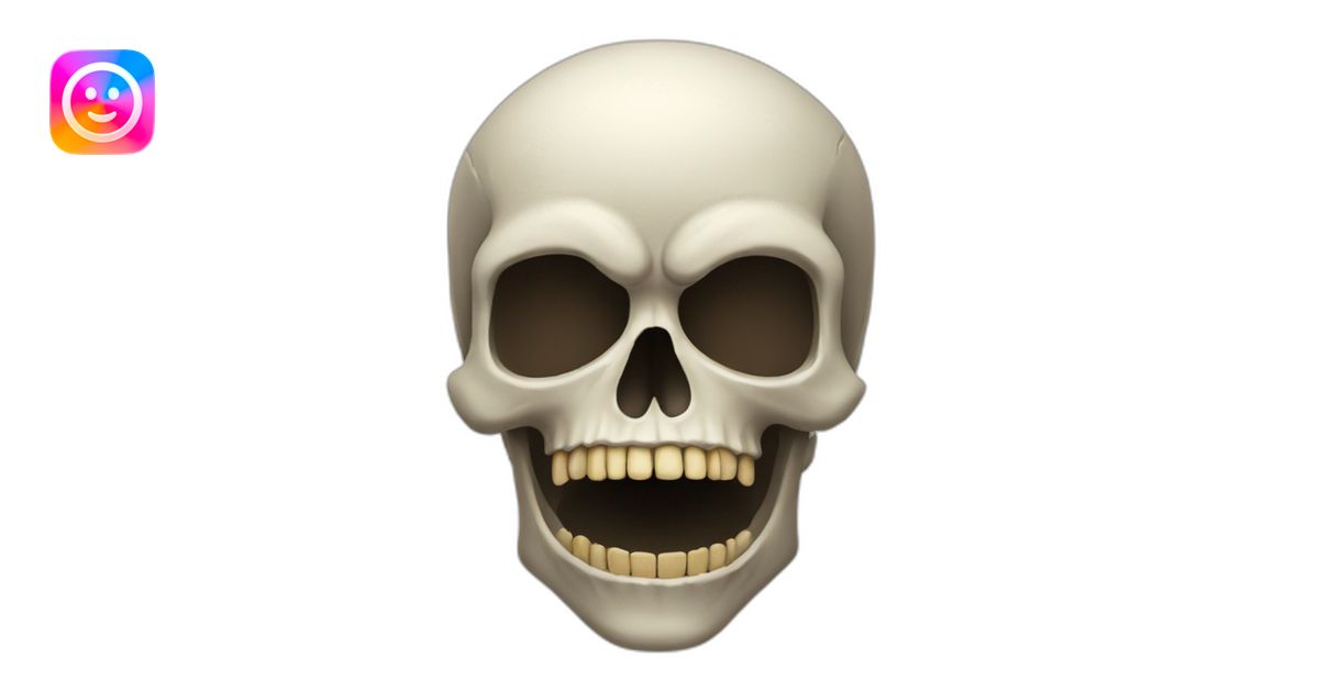 skull shocked emoji | AI Emoji Generator
