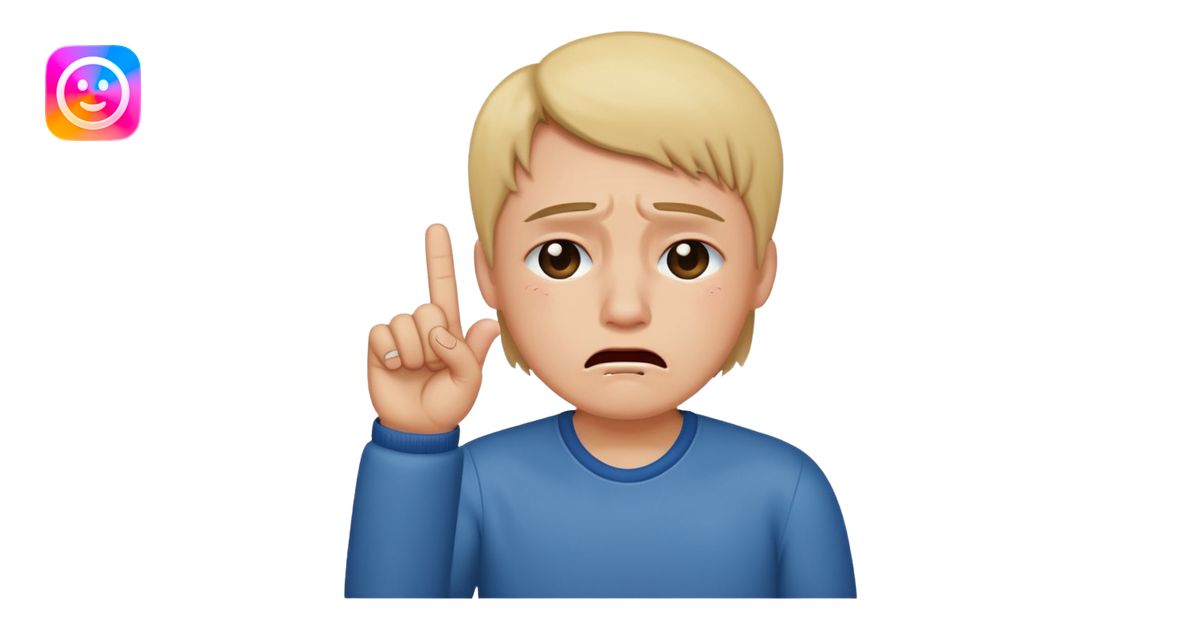 Crying with middle finger emoji | AI Emoji Generator