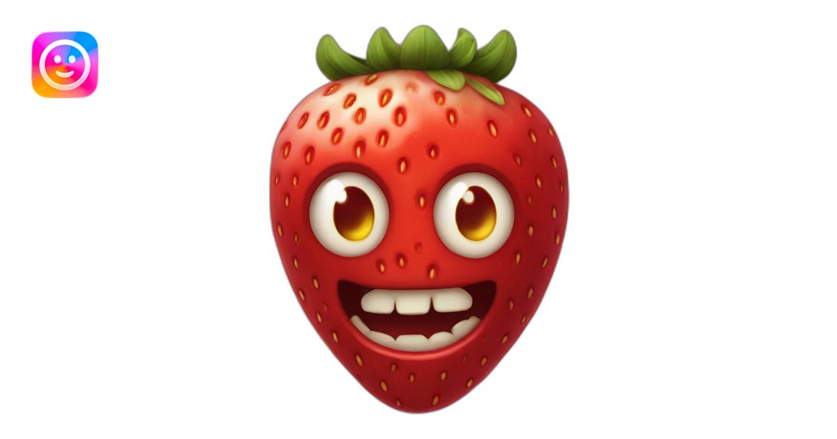 strawberry demon emoji | AI Emoji Generator