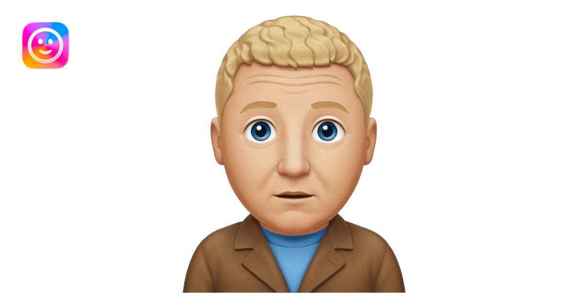Curly Howard from the Three Stooges with blue eyes, blonde hair, brown ...