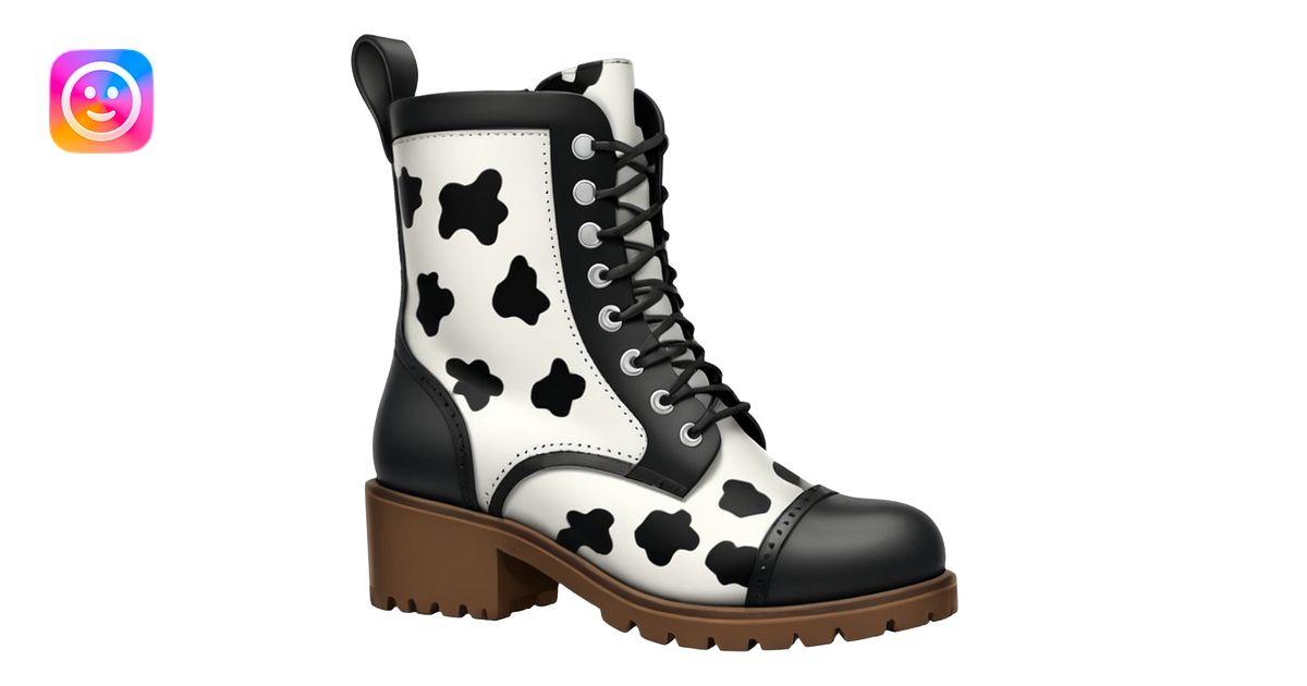 cow print boots emoji | AI Emoji Generator