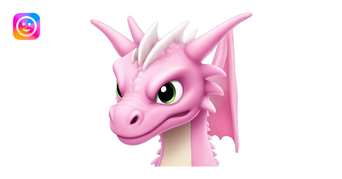 light pink night fury dragon emoji | AI Emoji Generator