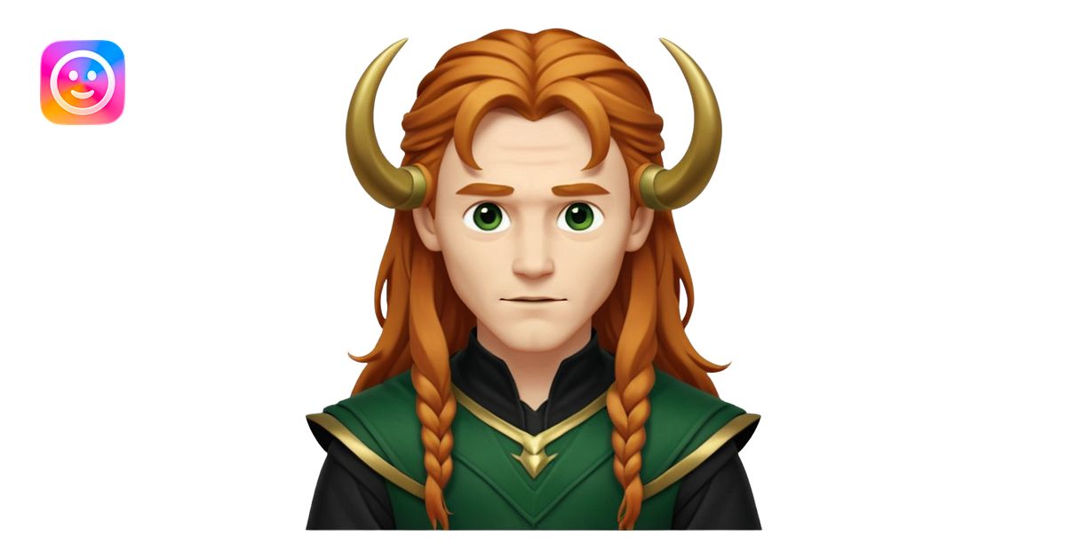 Loki, Mischief God from Norse Mythology with long reddish blonde hair ...