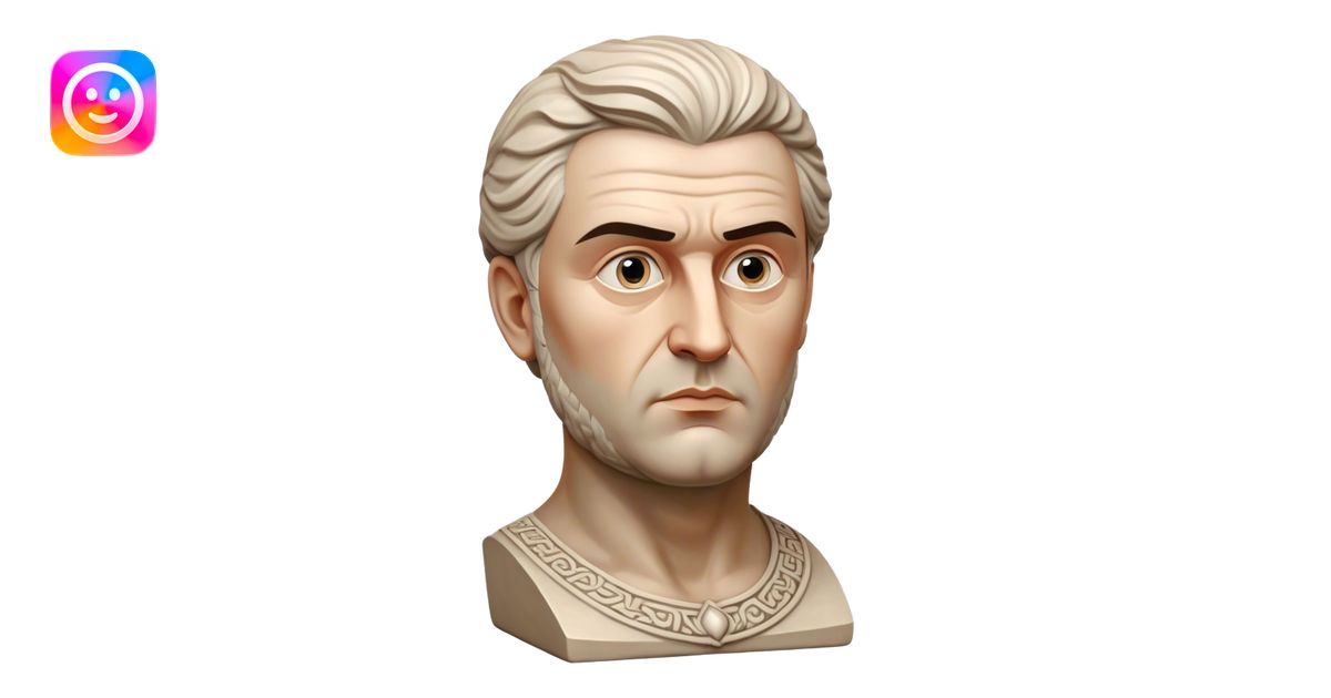 Cinematic Realistic Ivan Meštrović Portrait Emoji, depicted as a ...