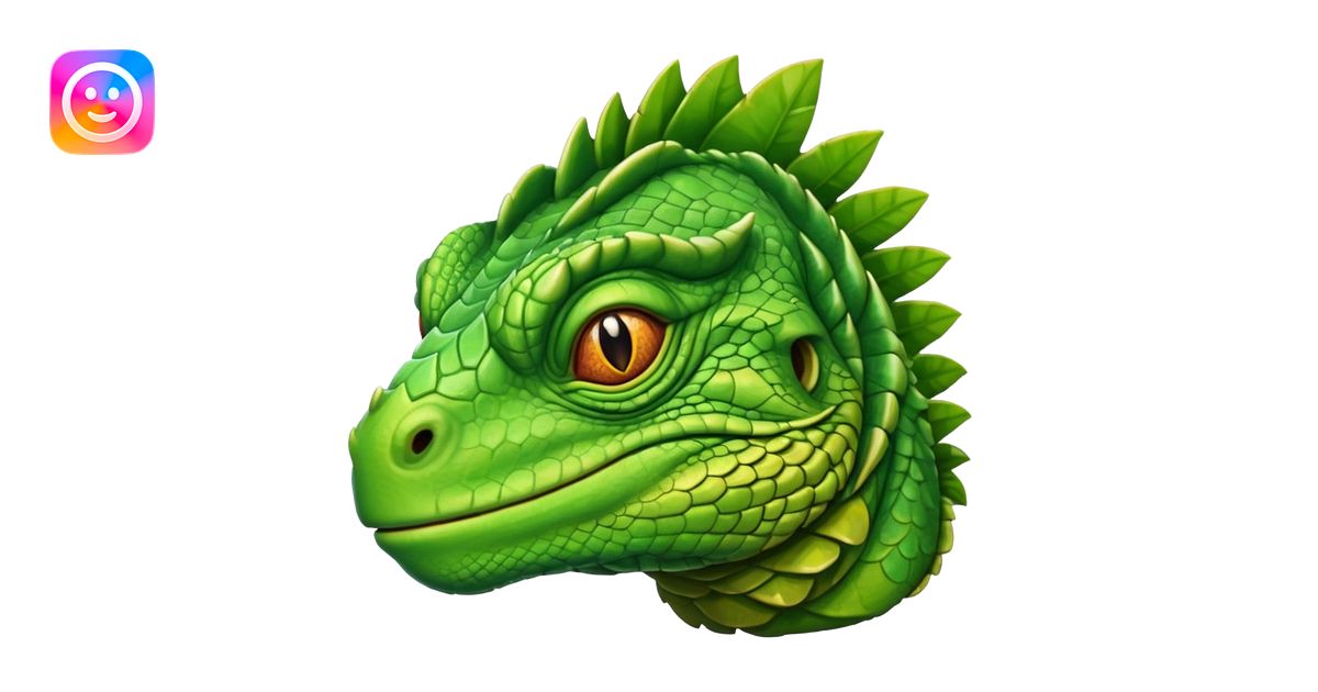 iguana's face sad emoji | AI Emoji Generator
