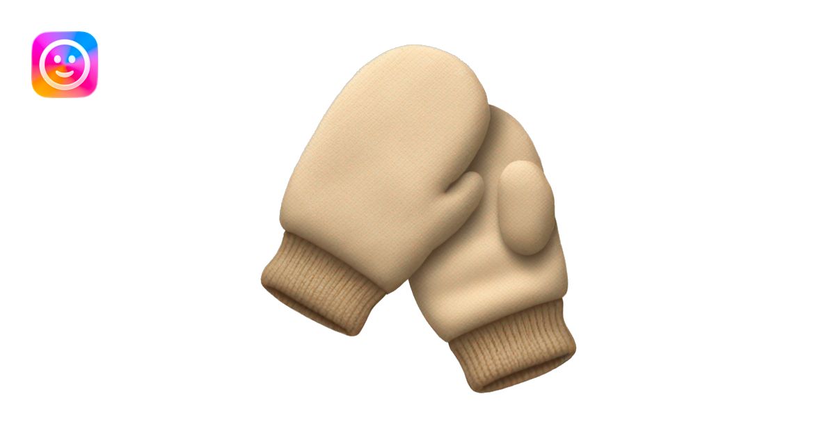 Beige mittens emoji | AI Emoji Generator