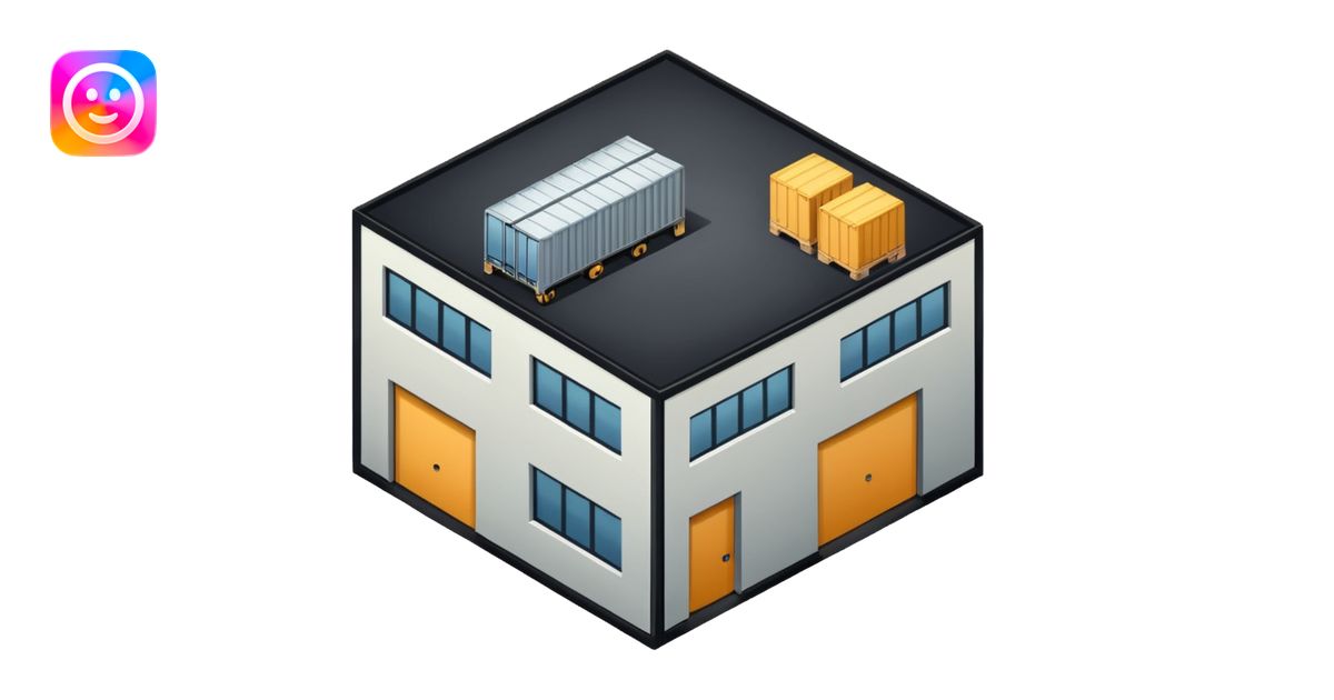 ambient warehouse at an angle emoji | AI Emoji Generator