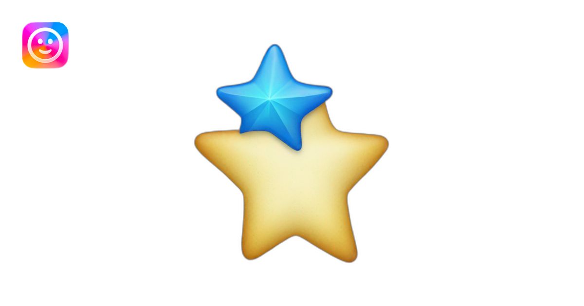 Blue star emoji | AI Emoji Generator