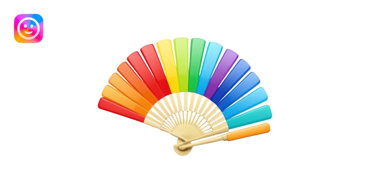 3D fan colour swatch emoji | AI Emoji Generator