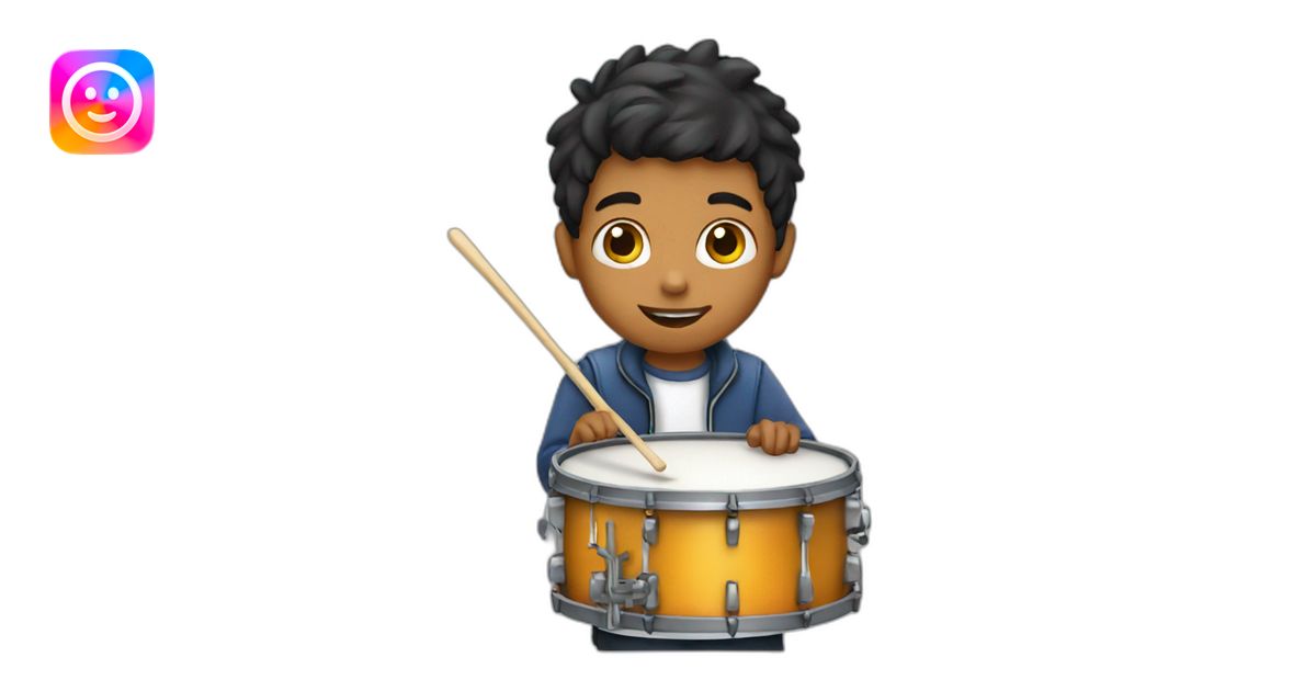 Boy-playing-drum emoji | AI Emoji Generator