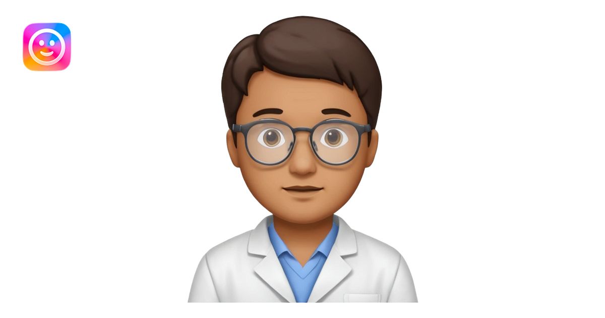 Lab technologist male emoji | AI Emoji Generator
