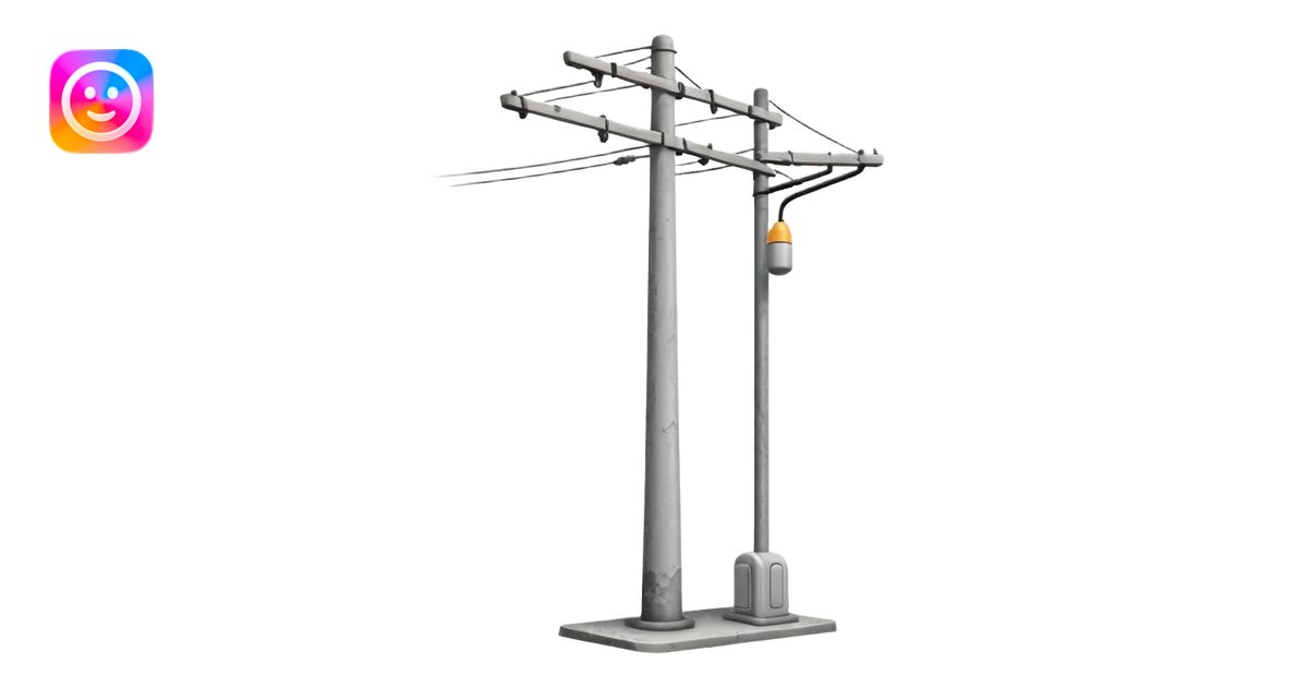 electric pole cement emoji | AI Emoji Generator