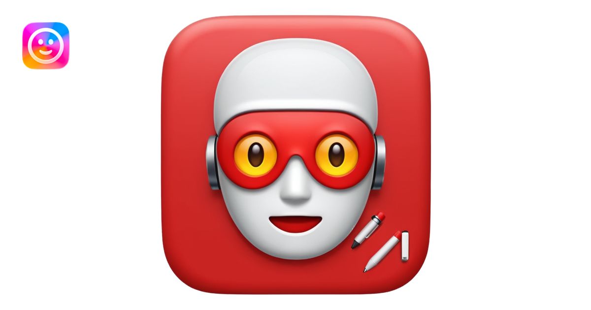 I want an emoji of "AI" in red writing emoji | AI Emoji Generator
