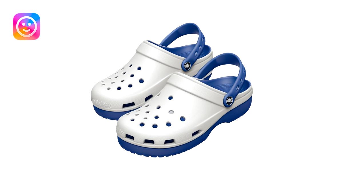 Pure white Crocs clogs, all-white straps and sole, no blue or other ...